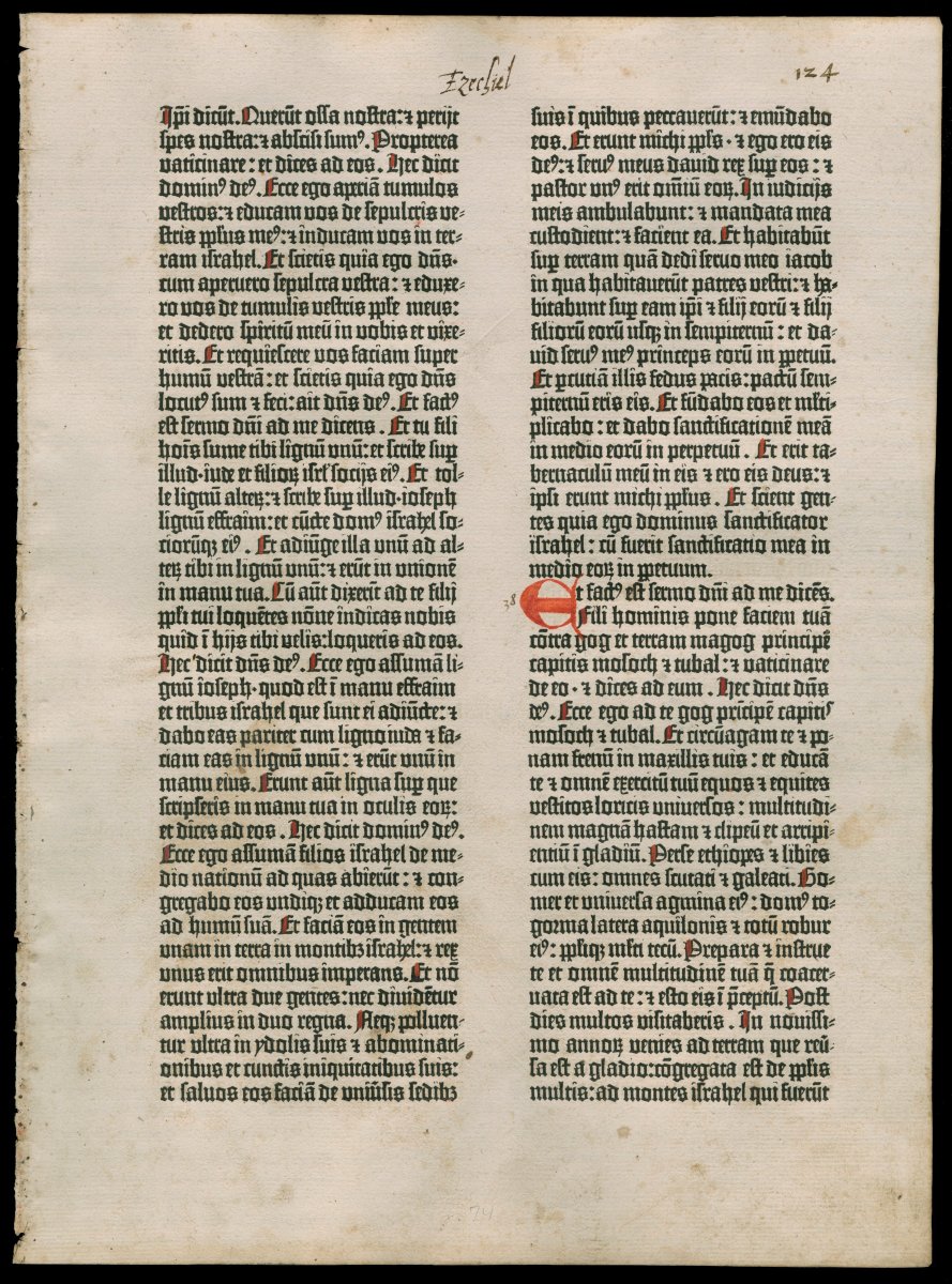 A Leaf from the Gutenberg Bible – FOY SCALF